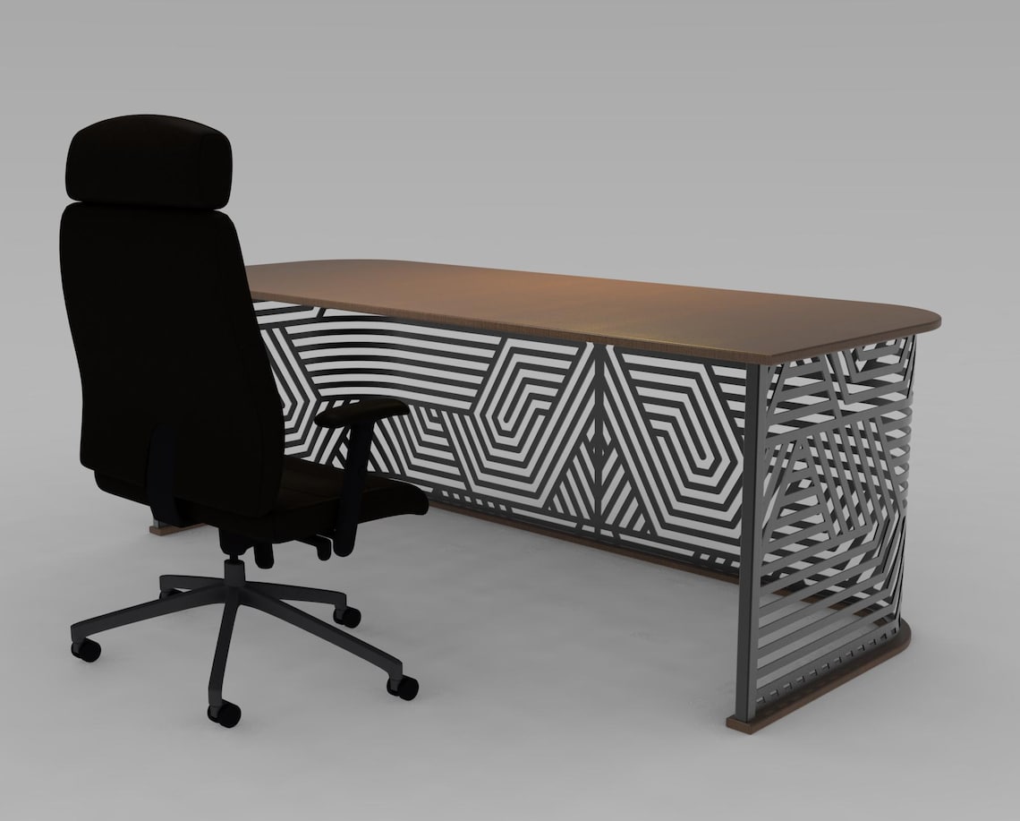 Desk Laser Cut File | CNC Plasma Metal Design (DXF, STL) - Etsy