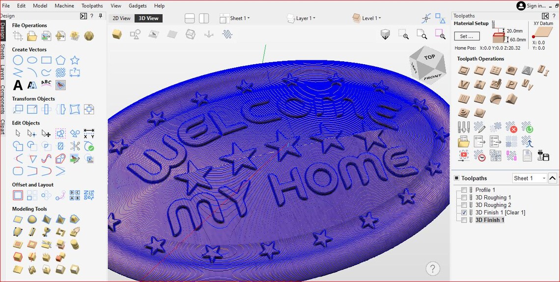 Welcome My Home 3D Wood Relief Design - Digital Product - Etsy
