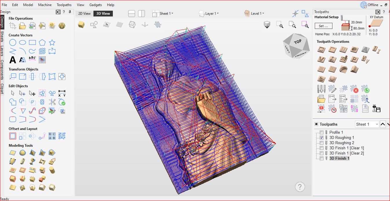 Veiled Beauty 3D Relief Model: STL File for CNC Router, 3D Printer - Etsy