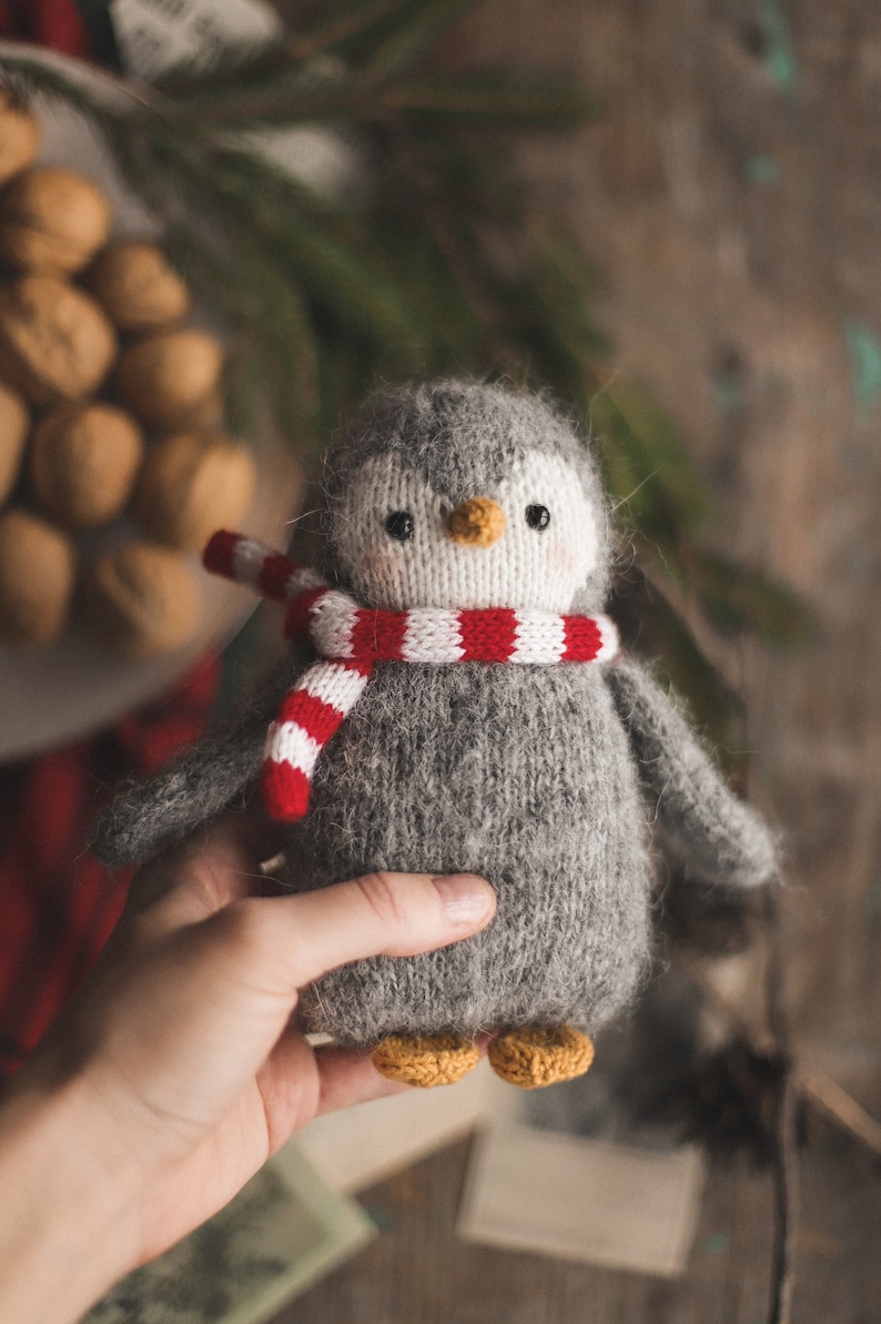 PDF Penguin Knitting Pattern in English. Christmas Cute Toy. Winter ...