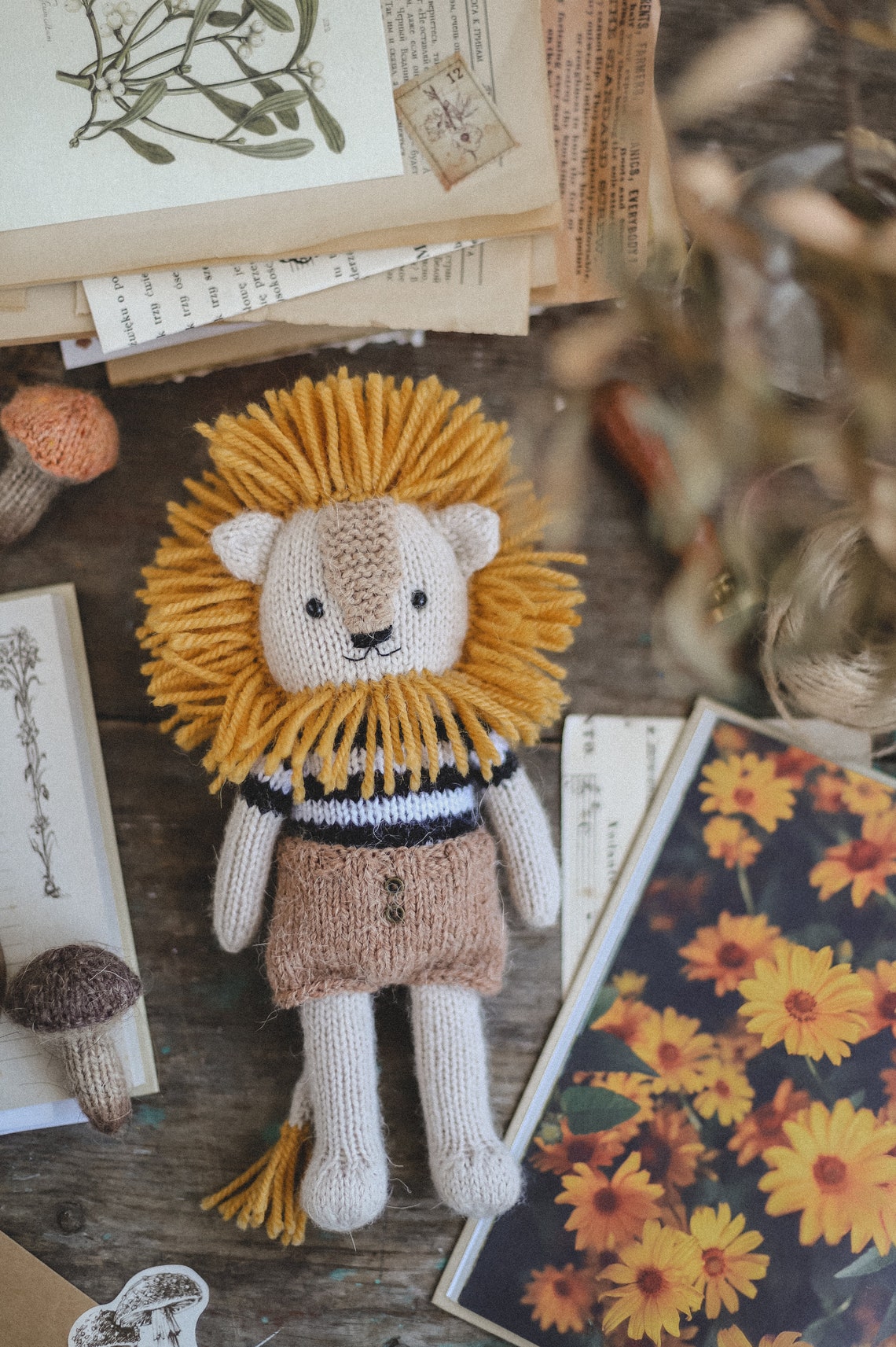 PDF Knitting Pattern: Snickers the Lion. Cute Children Toy, Soft Toy ...