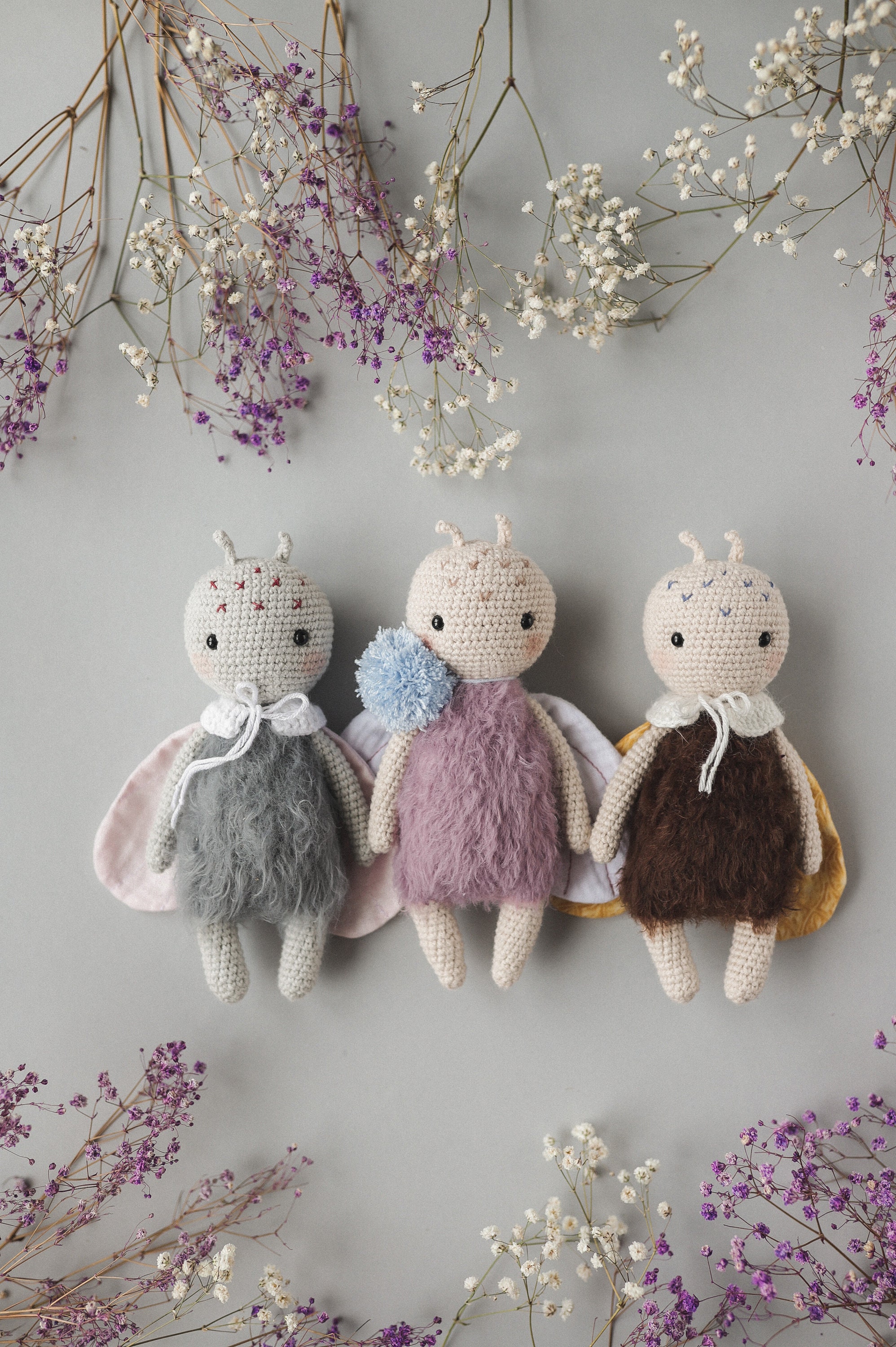 PDF Pattern :crochet Moth Mochi. Amigurumi Crochet Pattern. - Etsy