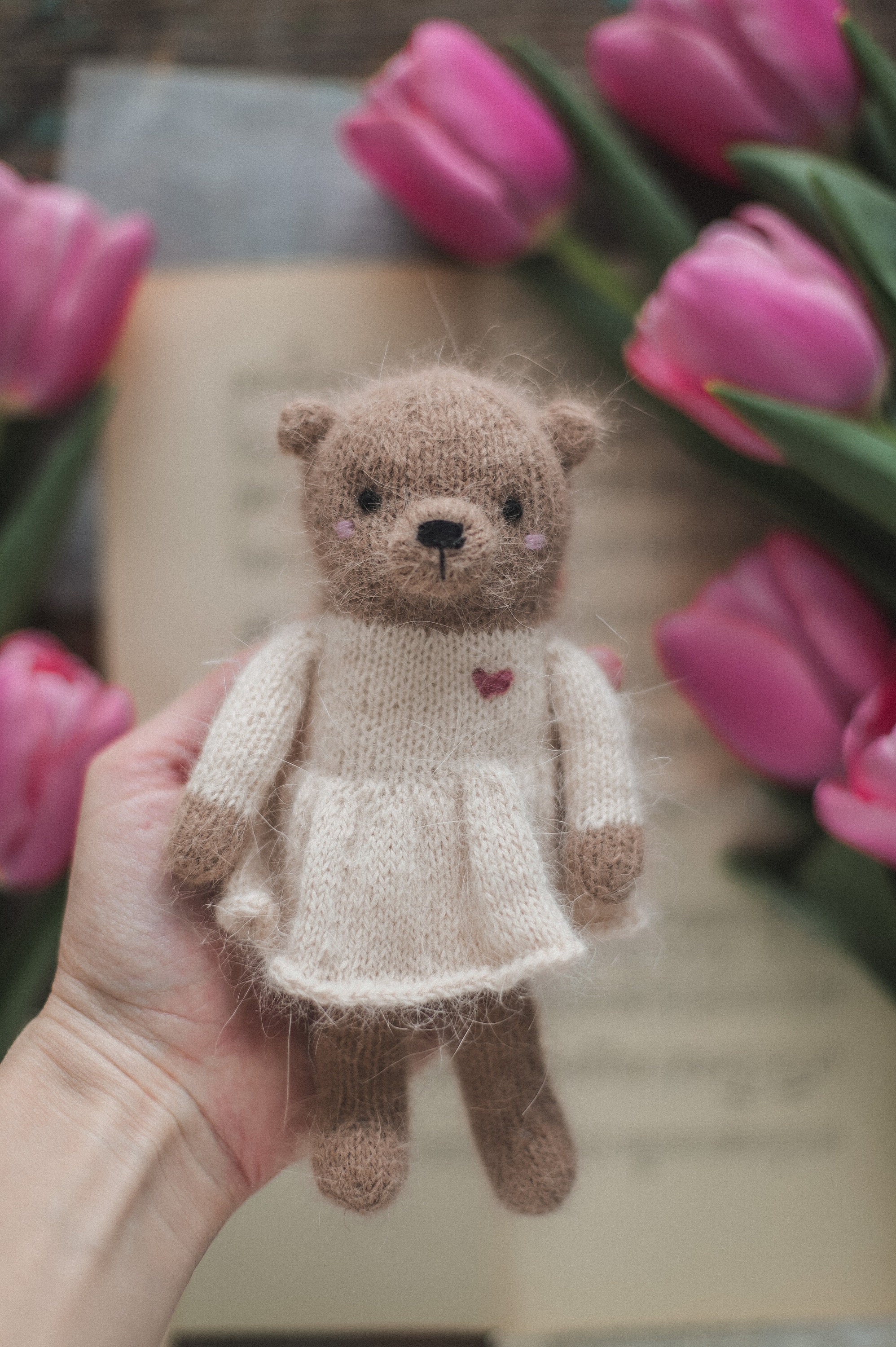 PDF Knitting Pattern: Bear Sam and Lily. Cute Children Toy, Soft Toy ...