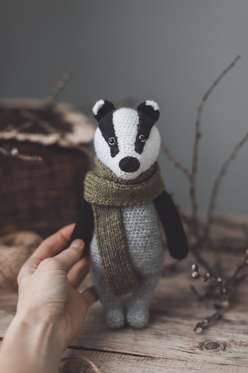 PDF Badger Crochet Pattern Cute Badger Amigurumi Pattern - Etsy