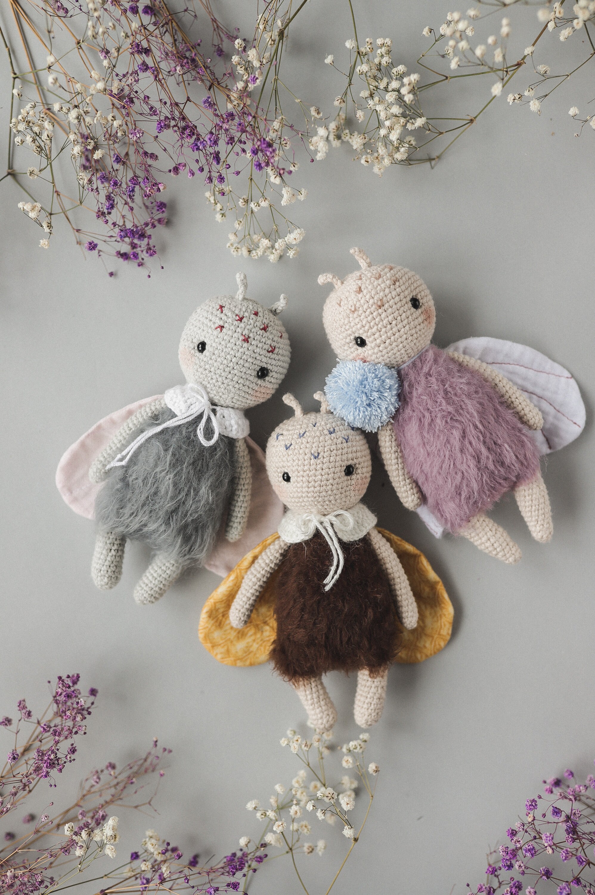 PDF Pattern :crochet Moth Mochi. Amigurumi Crochet Pattern. - Etsy