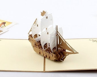 Boat Pop up Card - Etsy