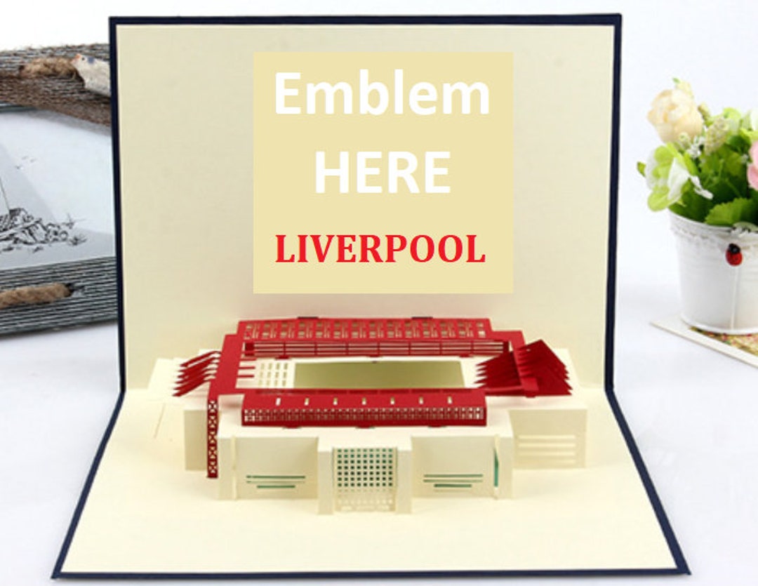3D Football Club Stadium Birthday Valentines Card LIVERPOOL ARSENAL ...