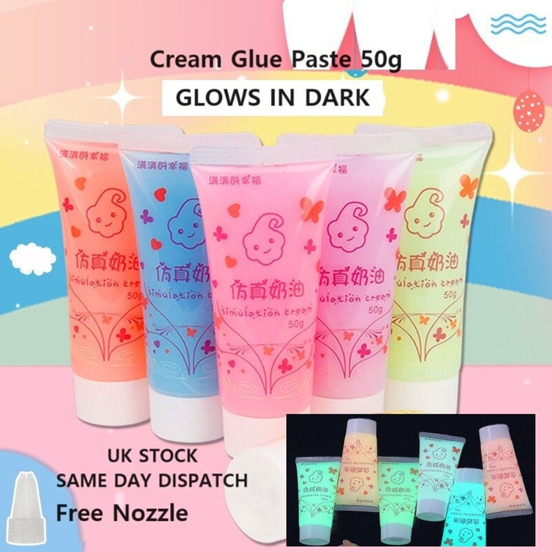 Fake Whipped Cream Glow Glue Christmas / Fake Icing Clay Glue/ - Etsy