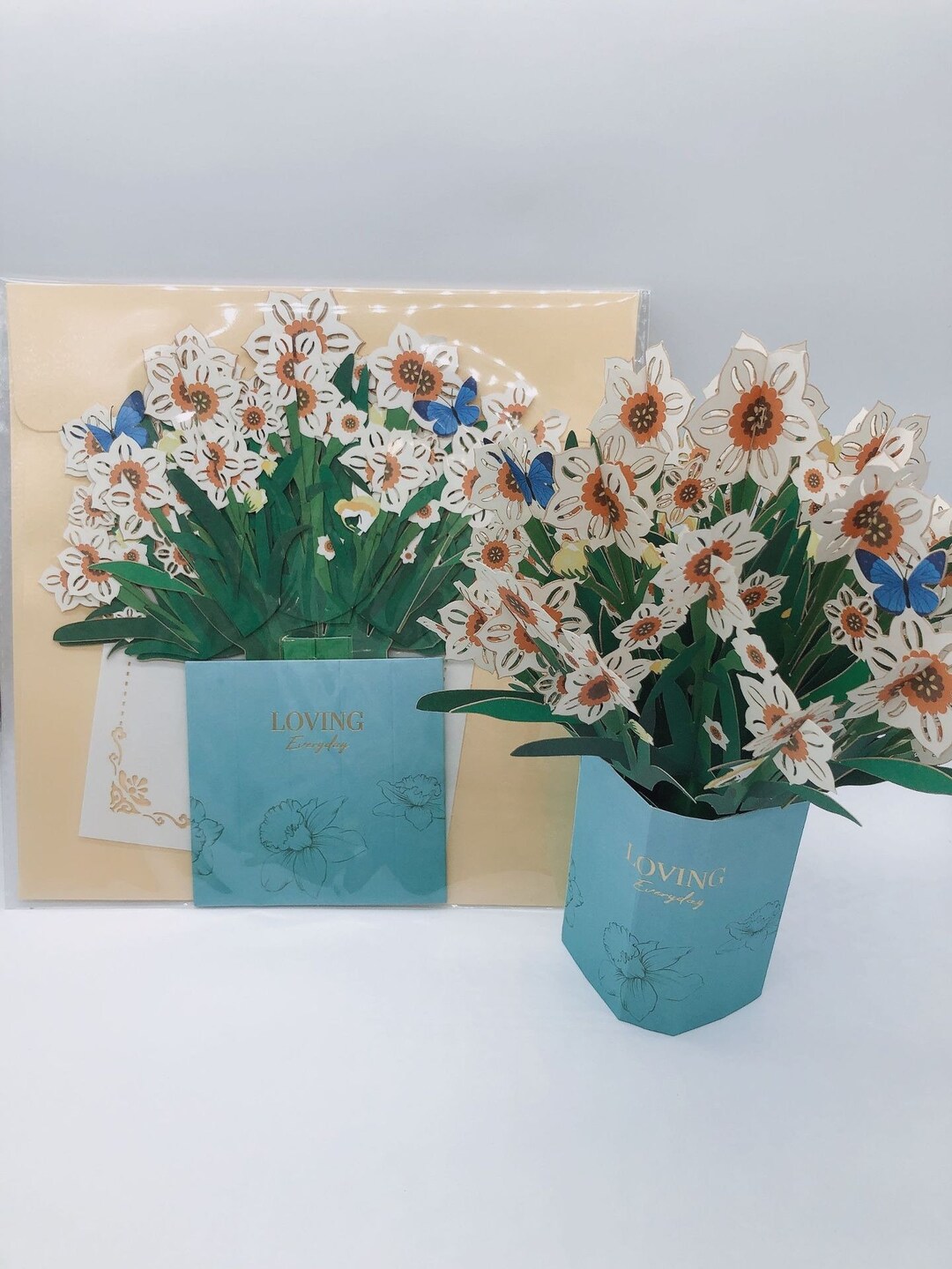 Flower Valentine's Day Mother's Birthday Card Pop up Card Pop up ...