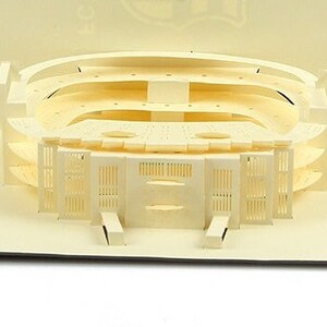 3D Football Club Stadium Birthday Valentines Card LIVERPOOL ARSENAL ...