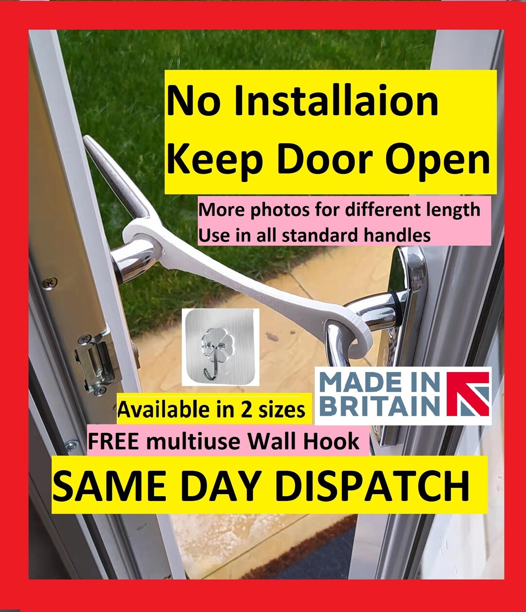 French Door Stay Window Restrictor Stay Door Holder Patio - Etsy
