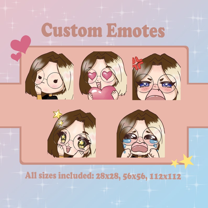 Custom Twitch Emotes/28x28, 56x56, 112x112 - Etsy