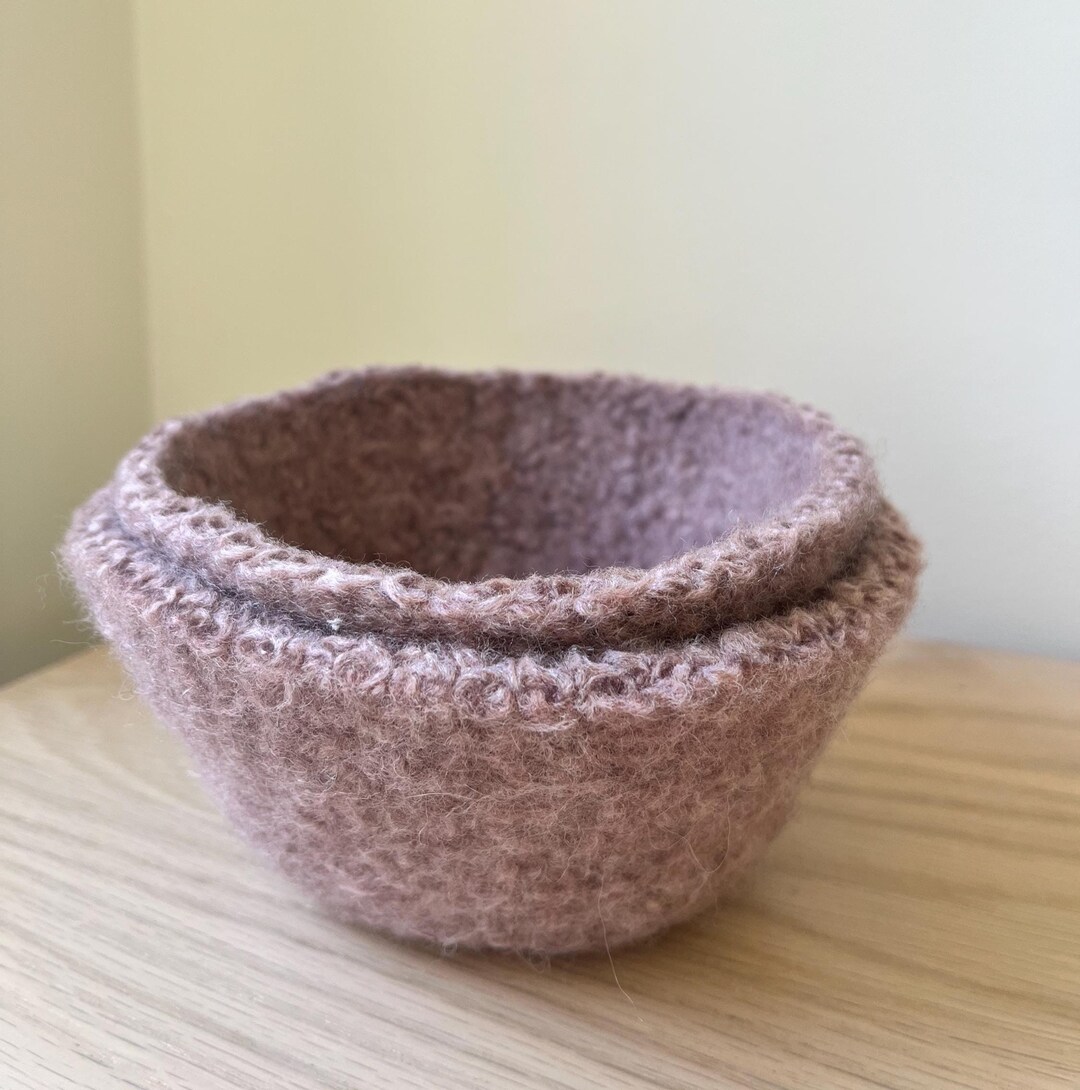 Nesting Felted Wool Bowls - Set of 2 - Etsy