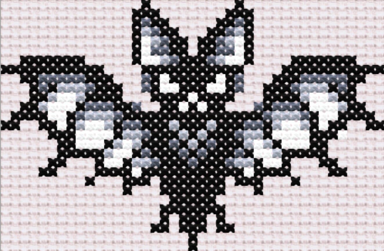 Mini Bat Cross Stitch Pattern PDF - Etsy
