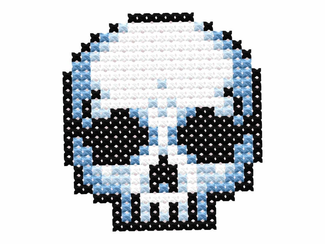 Mini Skull Cross Stitch Pattern PDF - Etsy