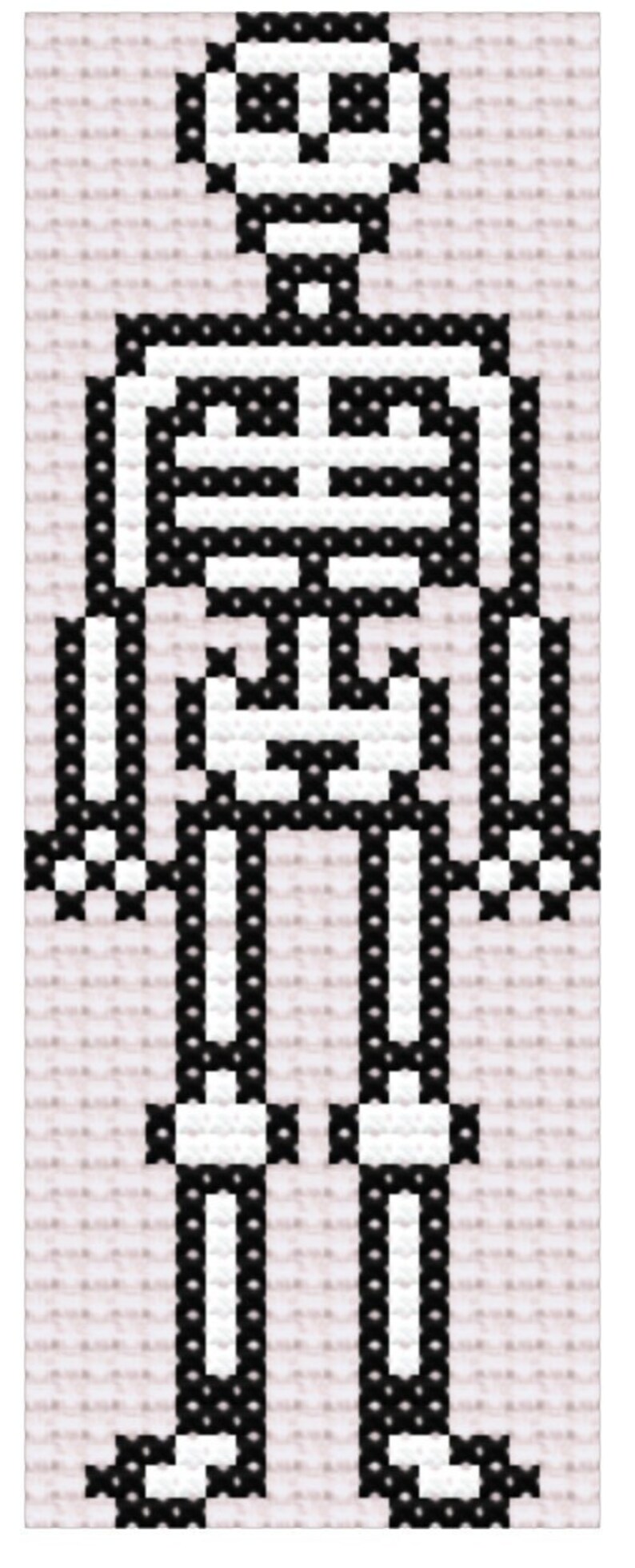 Mini Skeleton Cross Stitch Pattern PDF - Etsy