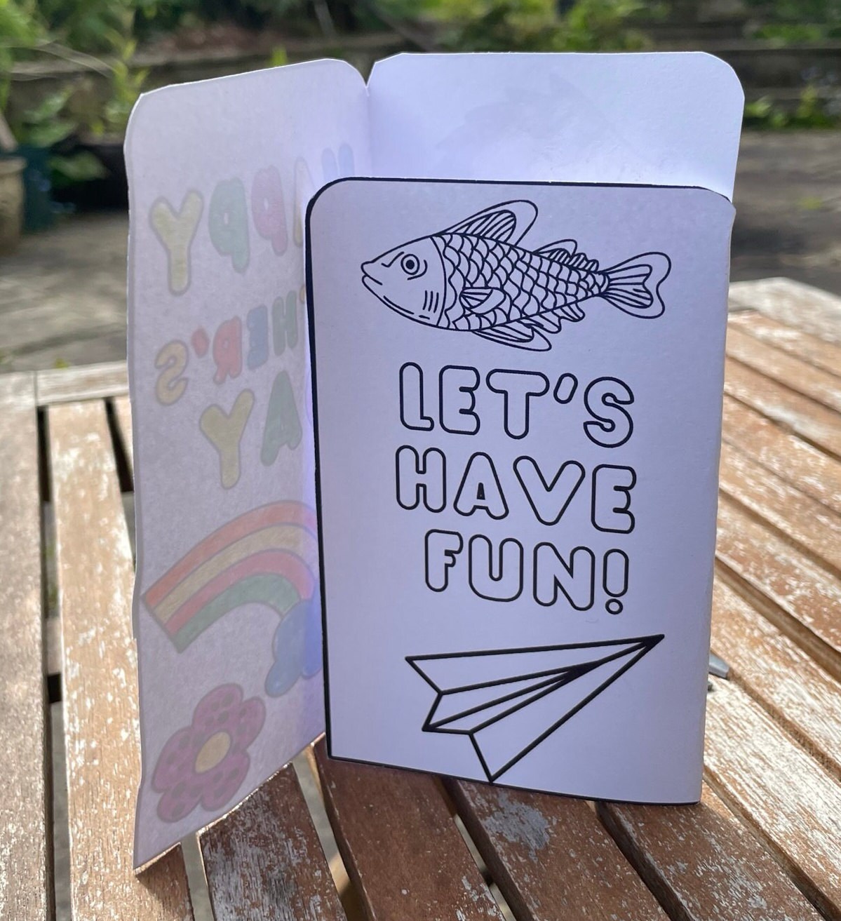 Printable Father's Day Card to Color. A Children's Craft Activity for ...