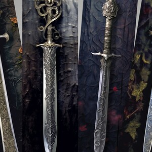 Exquisite Printable Sword Bookmarks – Unleash Your Inner Warrior! 4 X ...