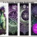 Witchy Bookmark Printable. 4 X Stunning Bookmark Designs. Print at Home ...