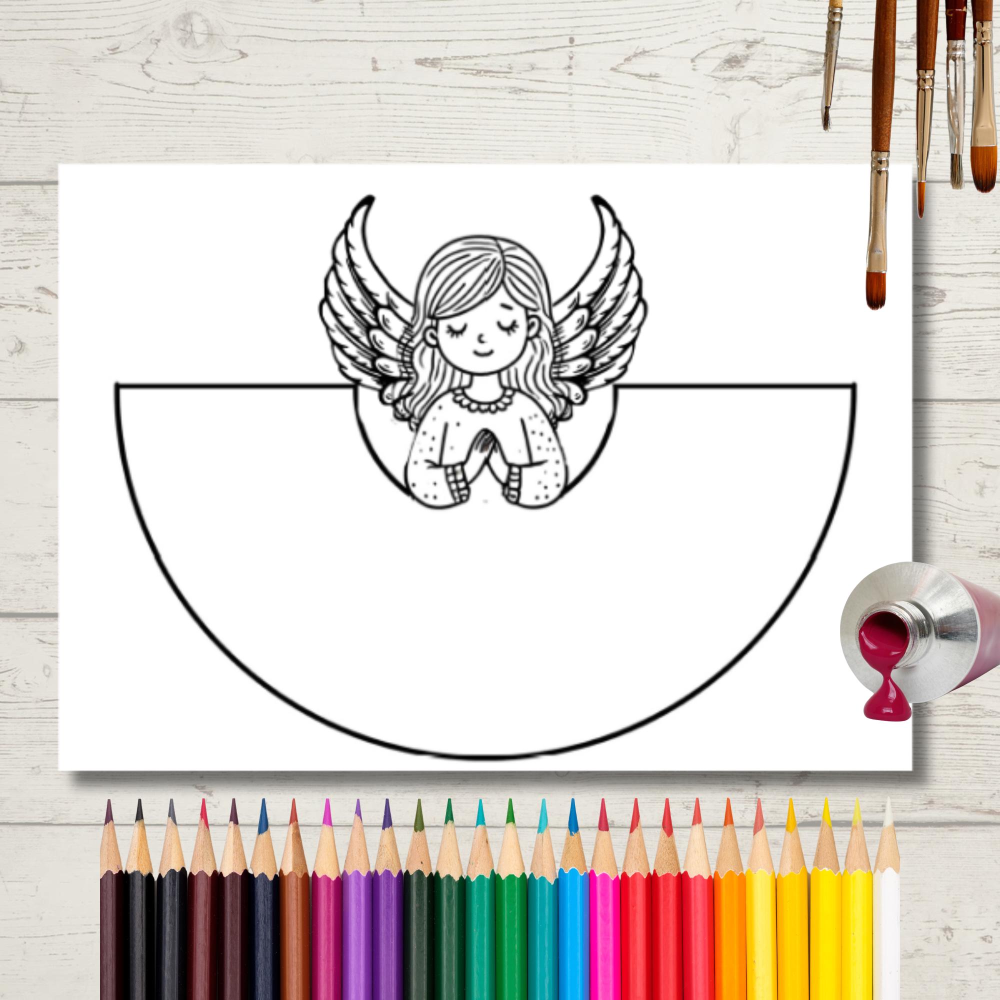 Christmas Angel Paper Doll: Printable Tree Topper Activity (PDF) - Etsy