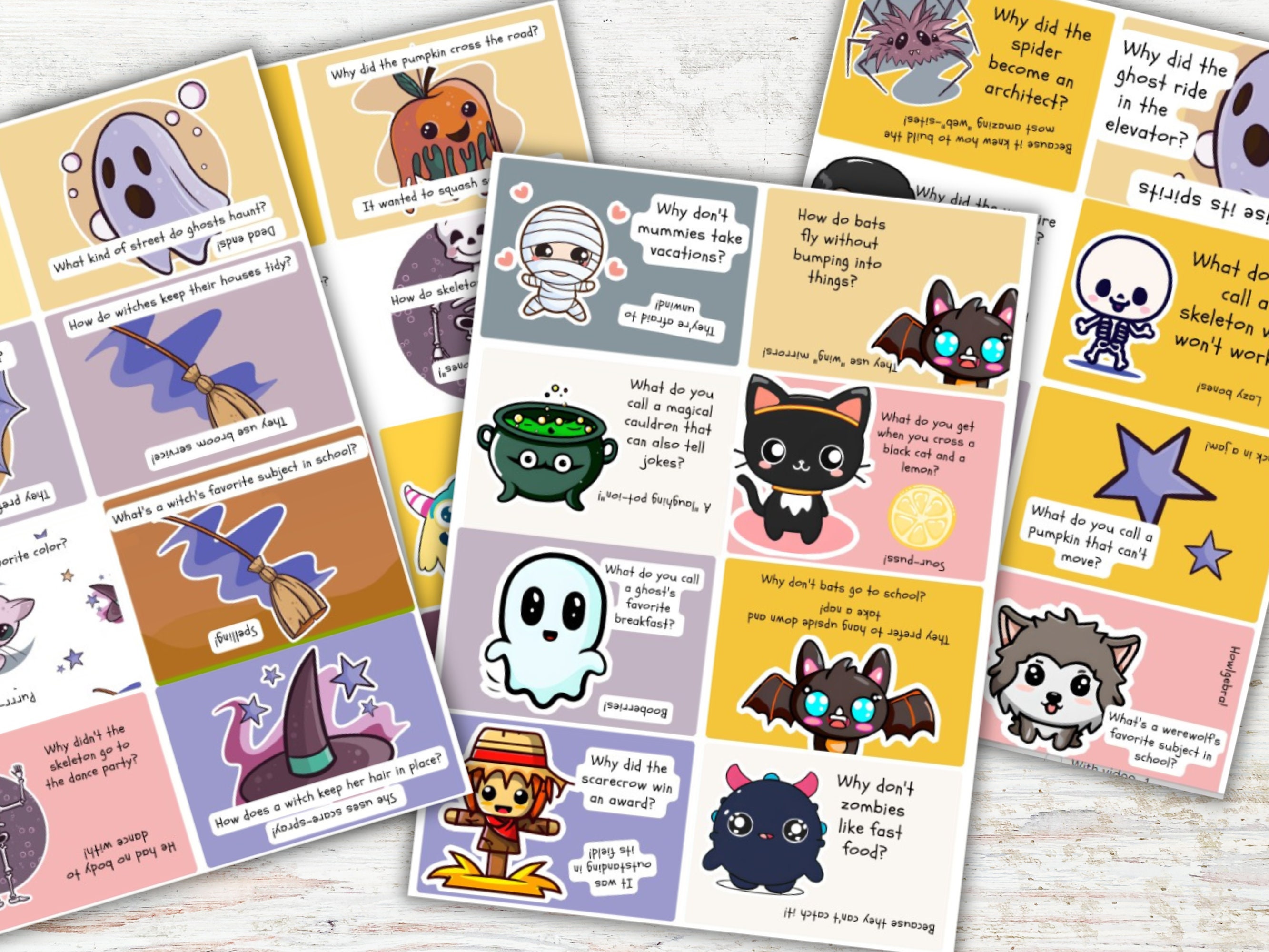 Printable Halloween Lunch Box Jokes 32 Printable Lunchbox - Etsy