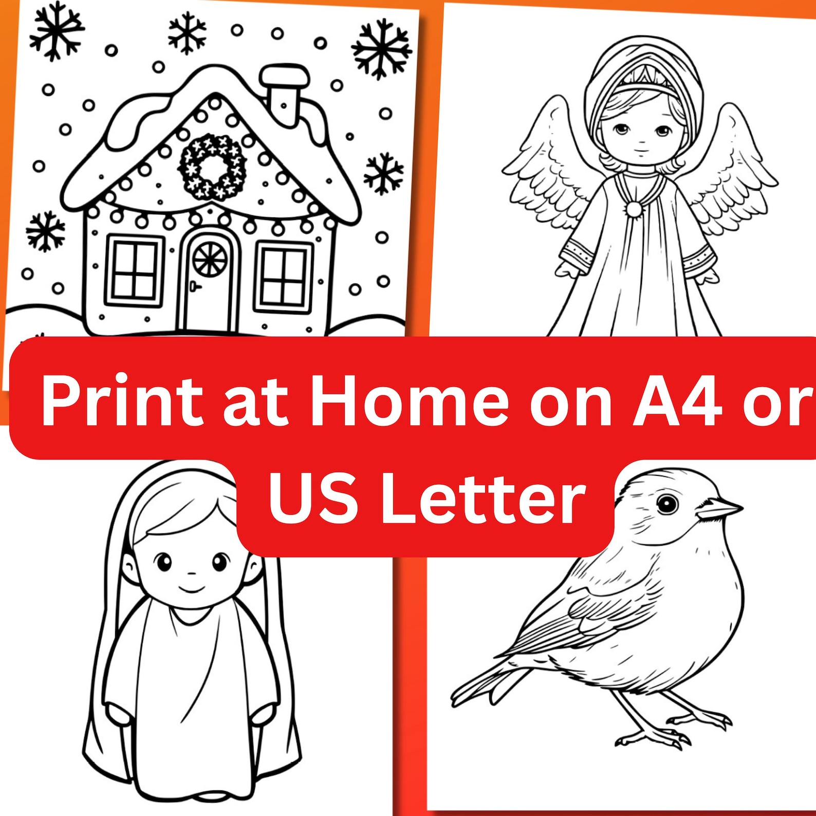 58 Christmas Coloring Pages Bundle for Kids – Cute & Fun Holiday ...