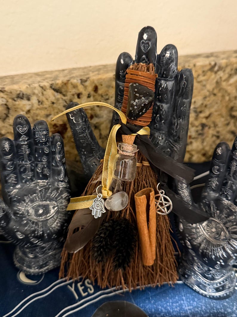 PROTECTION WITCH BROOM – Energy Shield, Home Clearing, Reiki-charged ...