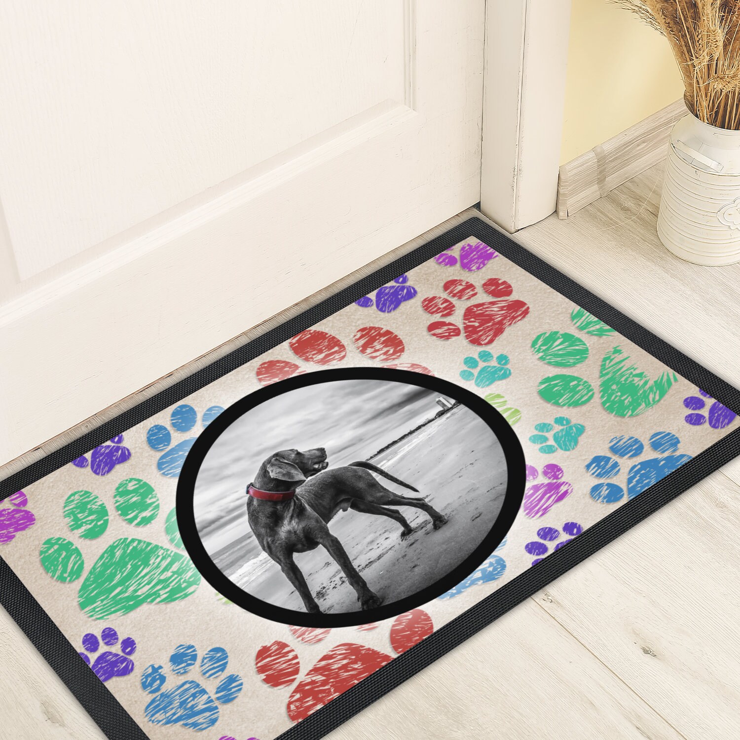 Personalized Dog Doormat Custom Dog Doormat Pet Welcome Mat Dog Lover ...