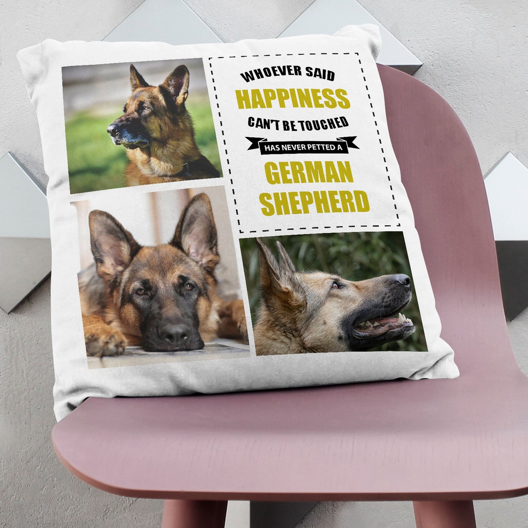 German Shepherd Personalized Photo Pillow - German Shepherd Gifts ...