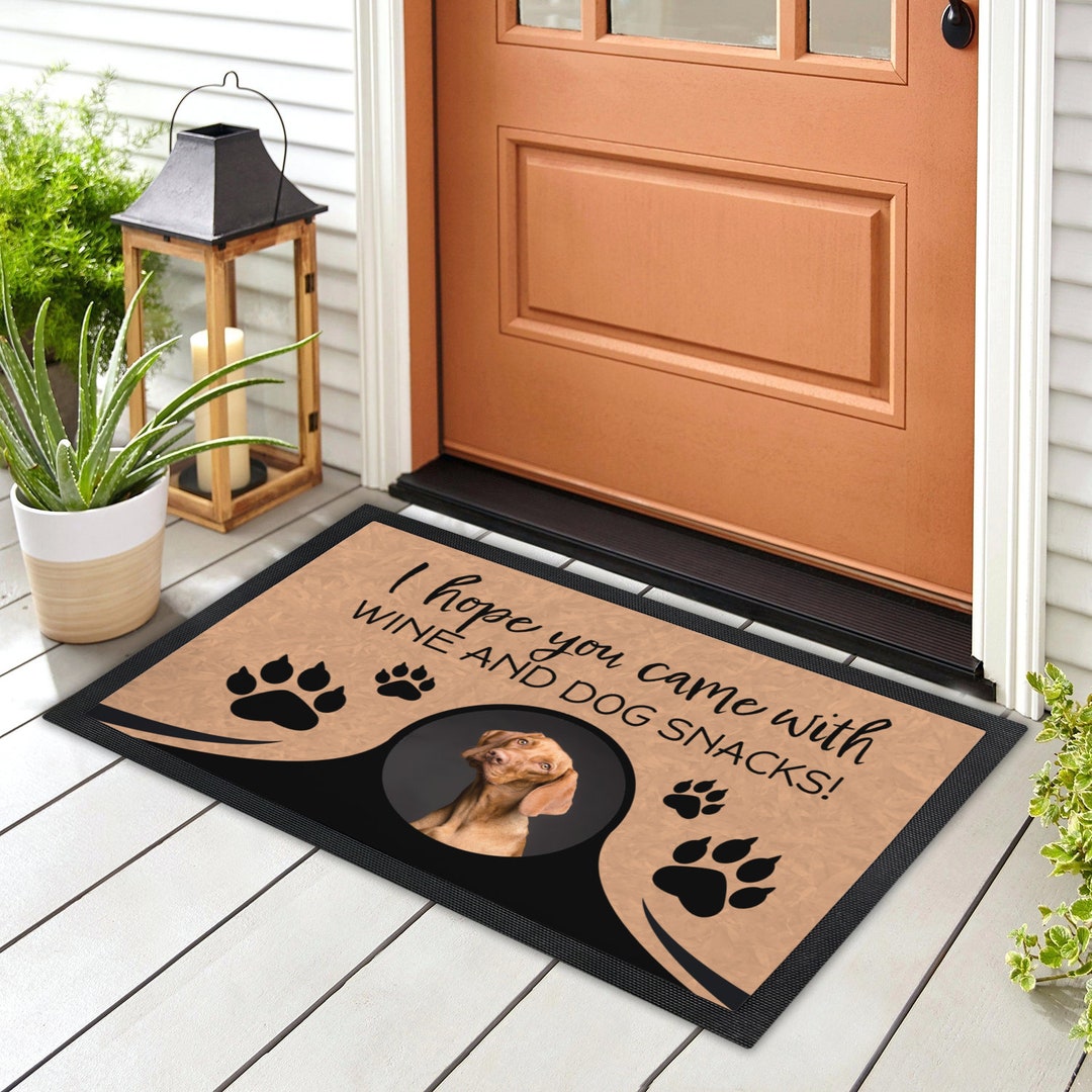 Personalized Dog Doormat- Custom Dog Doormat- Pet Welcome Mat - Dog ...
