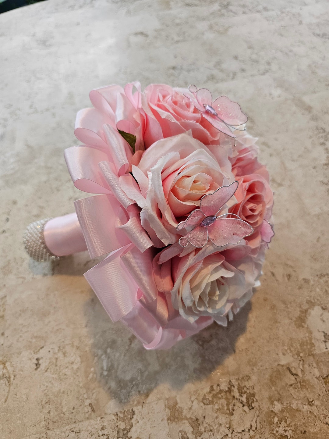 Pink Blush Butterfly Bouquet/ramos - Etsy