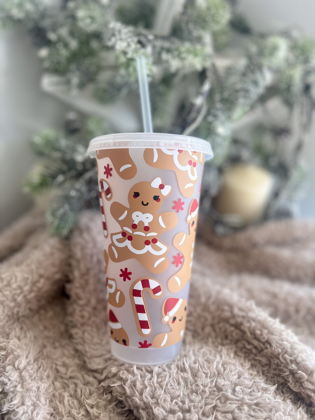 Christmas Eve Cold Cup Gingerbread Christmas Themed Cup - Etsy UK