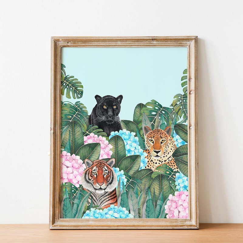 Jungle Animal Prints - Etsy