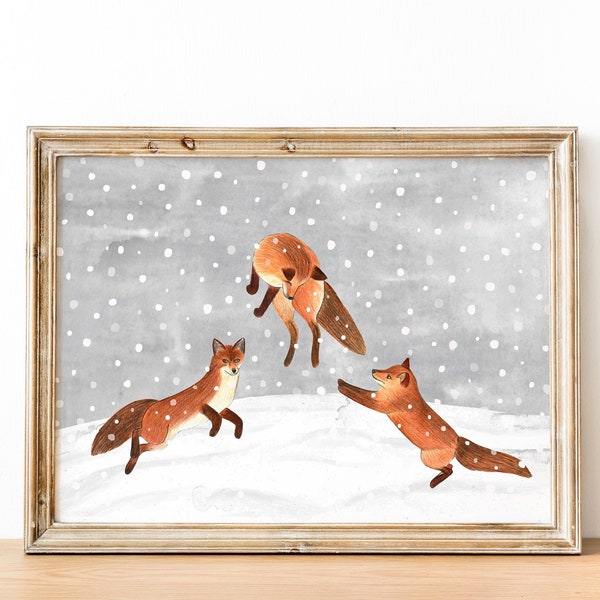 Fox Illustration - Etsy