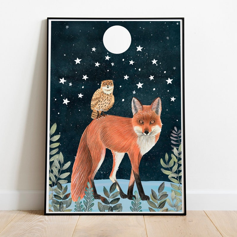 Fox and Owl - Etsy