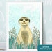 Meerkat Art Print, Safari Animal Nursery Decor (fine Art Paper) - Etsy