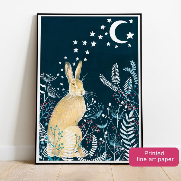 Hare Illustration - Etsy