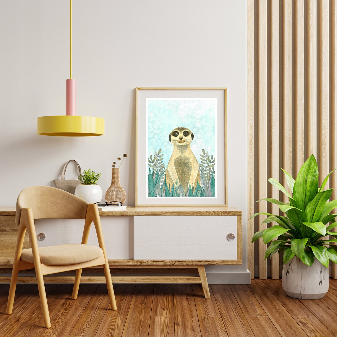 Meerkat Art Print, Safari Animal Nursery Decor (fine Art Paper) - Etsy