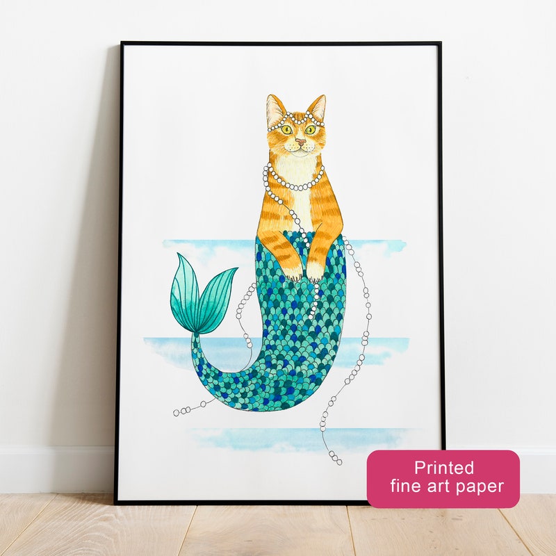 Mermaid Cat - Etsy