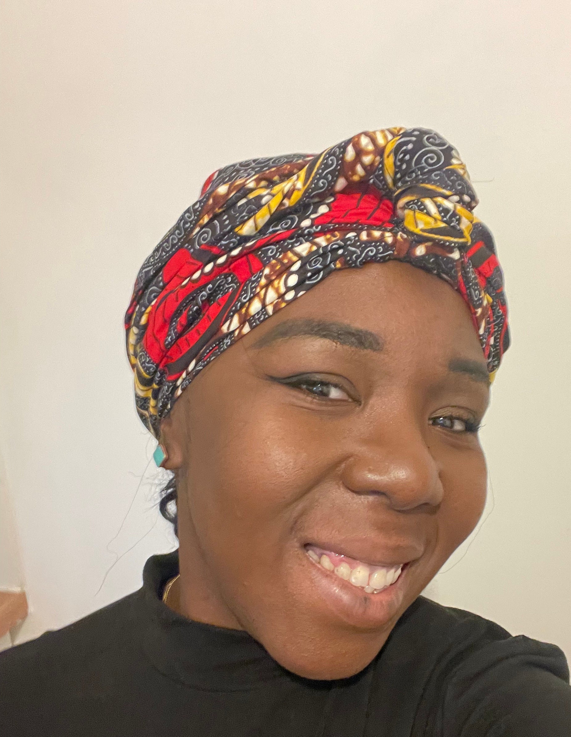 New PRE-FORMED TURBAN Made With African Wax Fabrics - Etsy