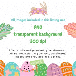 Easter Clipart - Easter Bunny, Spring Illustrations | Printable Digital ...