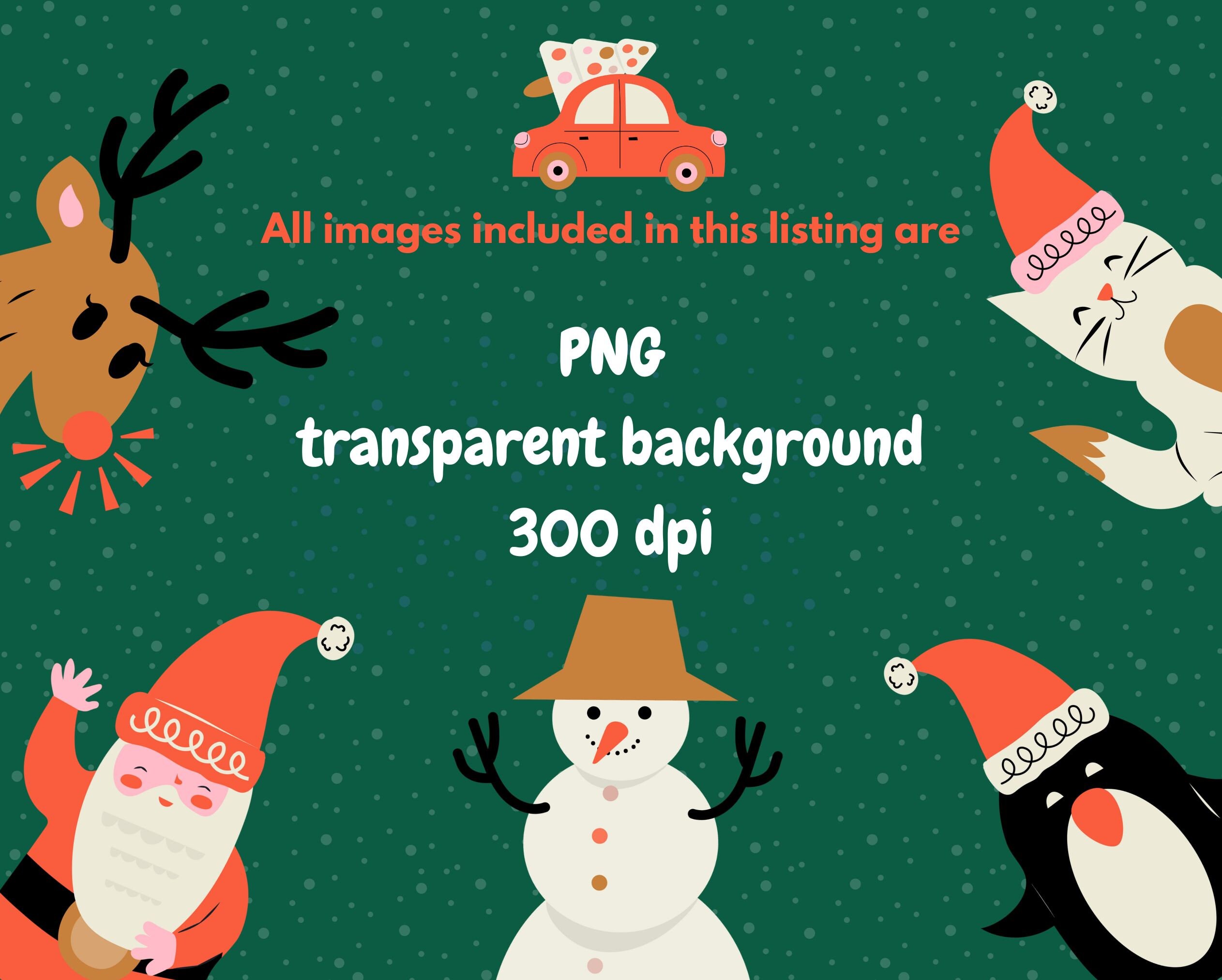 Christmas Clipart- Holiday Digital Printable Clipart, Festive ...