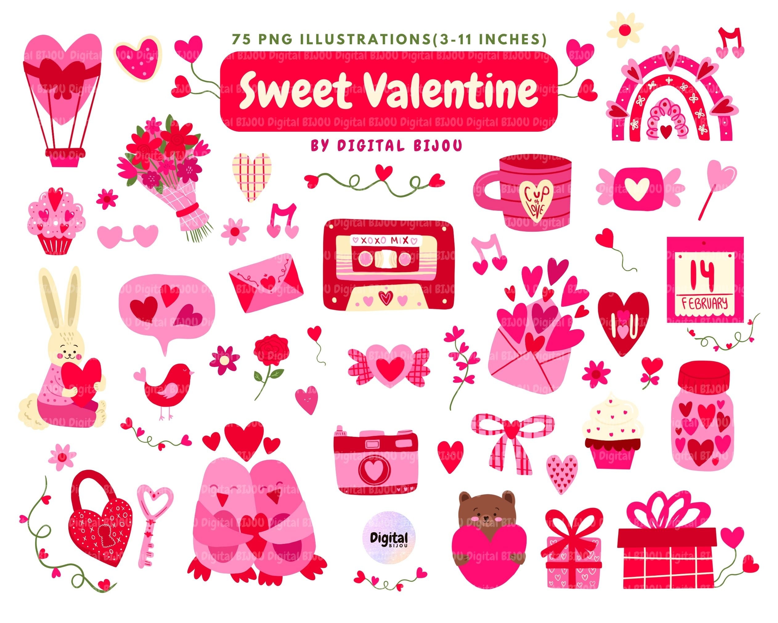 Valentine's Day Clipart Sweet Valentine Graphics Cute Valentine's ...