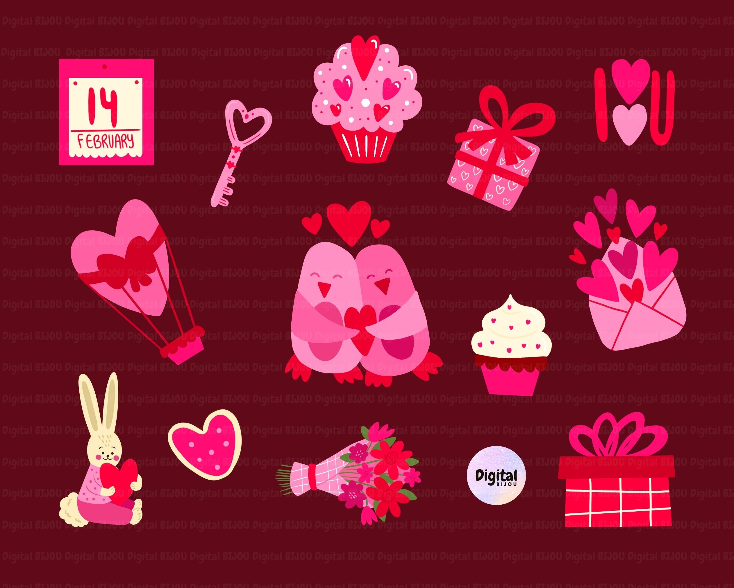 Valentine's Day Clipart Sweet Valentine Graphics Cute Valentine's ...