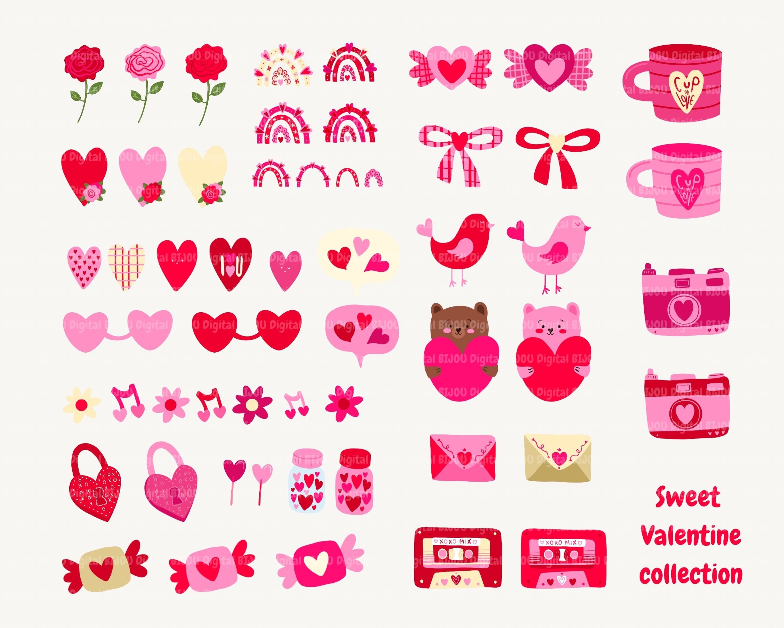 Valentine's Day Clipart Sweet Valentine Graphics Cute Valentine's ...