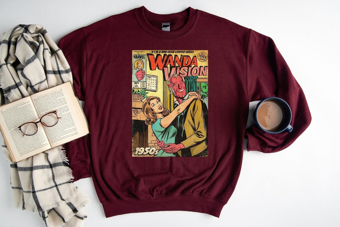 Vintage Wanda Vision Shirt, Scarlet Witch Sweatshirt, Wanda Maximoff ...