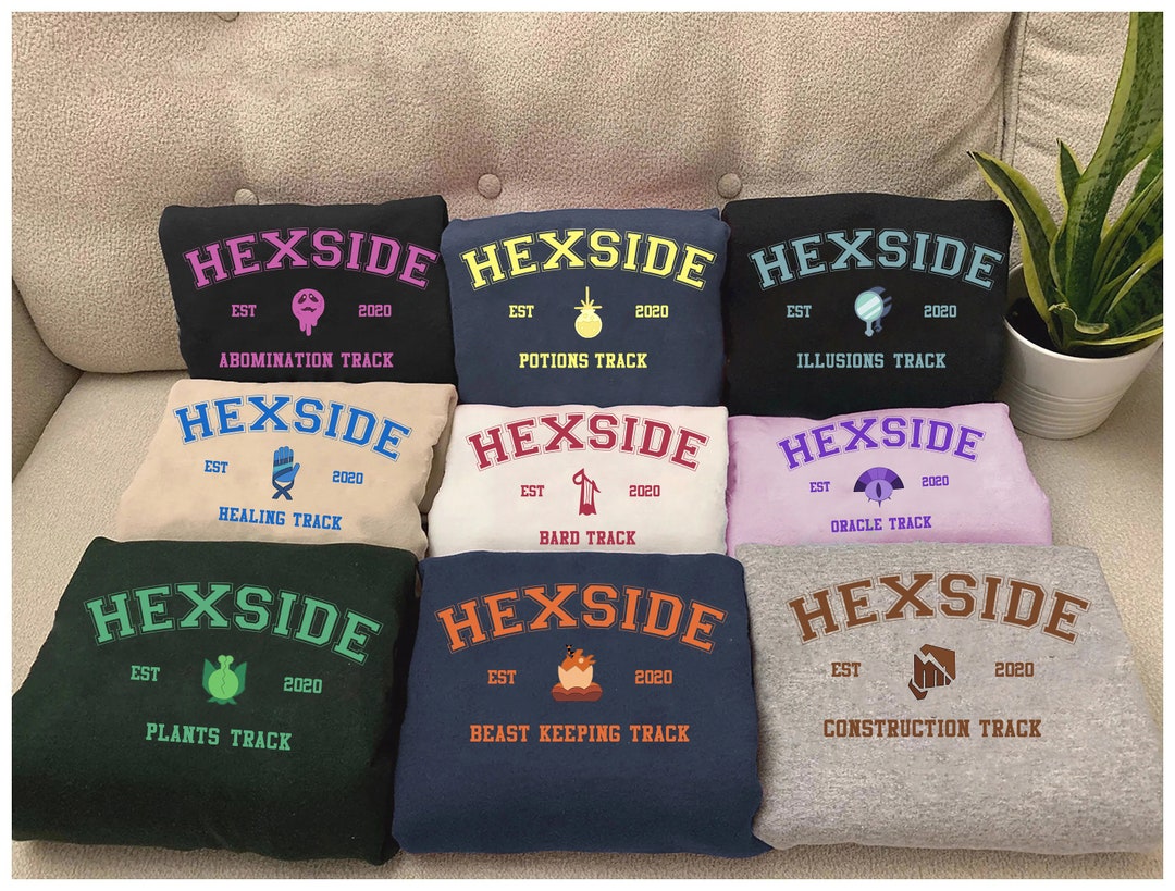 Hexside School of Magic and Demonics Shirt, the Owl House Characters ...