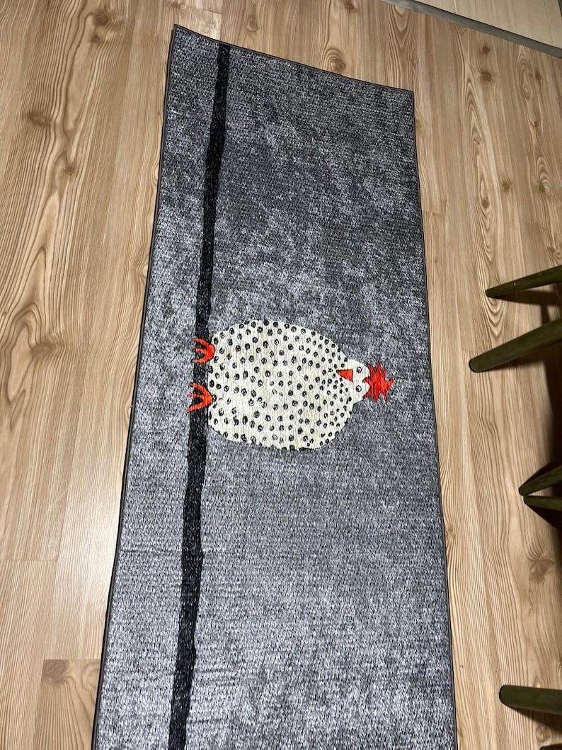 Chickens Themed Kitchen Rug - Machine Washable Kitchen Mat - Decorative ...