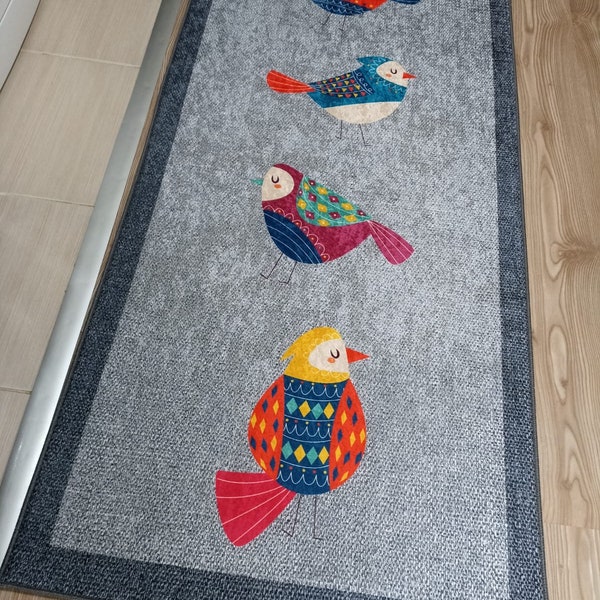 Bird Runner Rug - Etsy