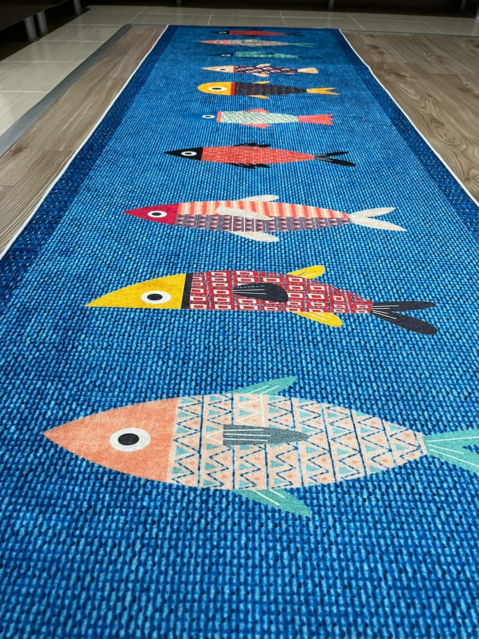 Non Slip Washable Fish Kitchen Rug Runner Carpet Mat - Etsy